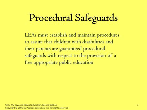 Procedural Due Process Special Education