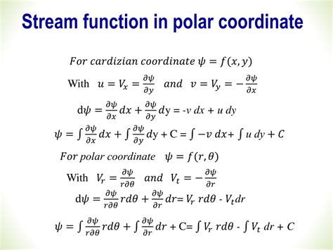 Ppt Stream Function In Polar Coordinate Powerpoint Presentation Free