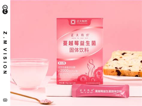 蔓越莓益生菌 产品摄影 X 众目视觉 L君杳 站酷zcool