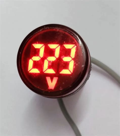 Plastic Red Round Led Digital Voltage Indicator For Indicating Lamp At Rs 95 Piece In Nashik
