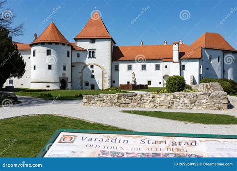 Varazdin Croatia â April 2022 a Picturesque Historical Castle of