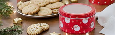 Doitool 2 Pcs Christmas Cookie Tins With Lidsxmas Metal