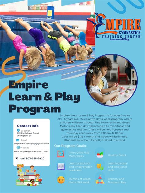 Empire Gymnastics Learn Play Empire Gymnastics Lexington South