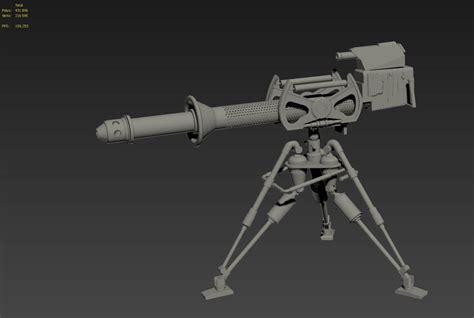 E Web Heavy Repeating Blaster Star Wars 3d Model By Blackeveryday