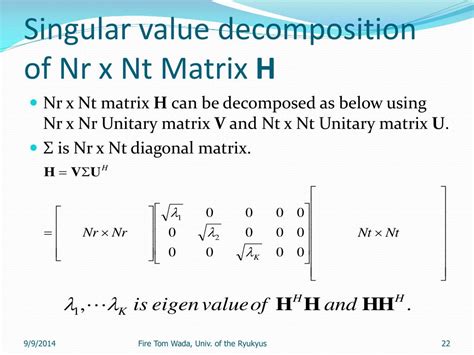 Ppt Matrix Based Ofdm Modeling And Introduction To Mimo Modeling Powerpoint Presentation Id