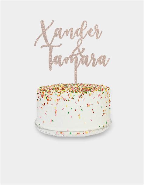 Taarttopper Twee Namen Prints By Mi