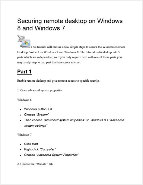 Securing Remote Desktop On Windows 8 And Windows 7 V4 Tutorial Sambaclub Forum