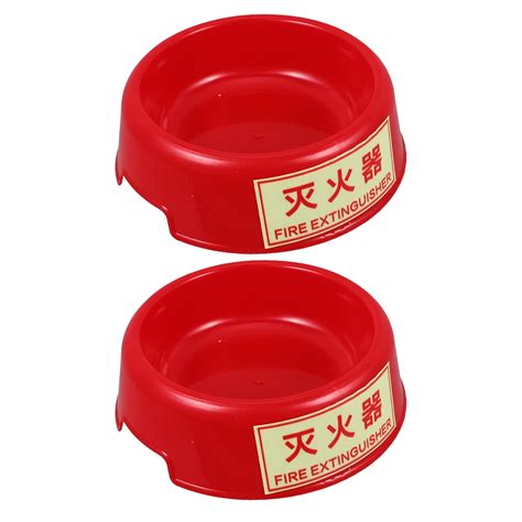 Fire Extinguisher Stand Base Fluorescence Plastic Floor Stand Red Fire