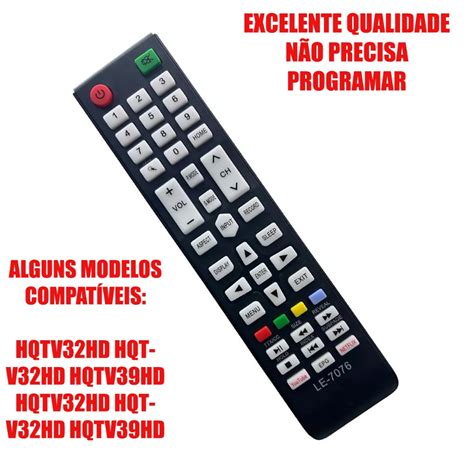 CONTROLE REMOTO PARA TV HQ HQTV32HD HQTV32HD HQ Shopee Brasil