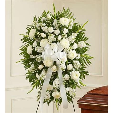 All White Standing Spray 214 Joy Flower Shop Carmichael Ca Florist