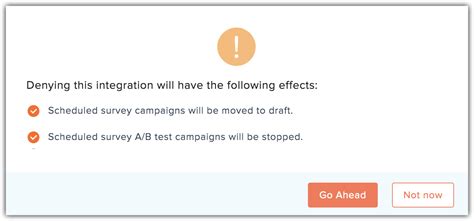 survey deny popup