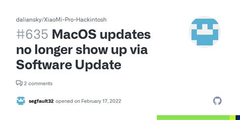 Macos Updates No Longer Show Up Via Software Update Issue