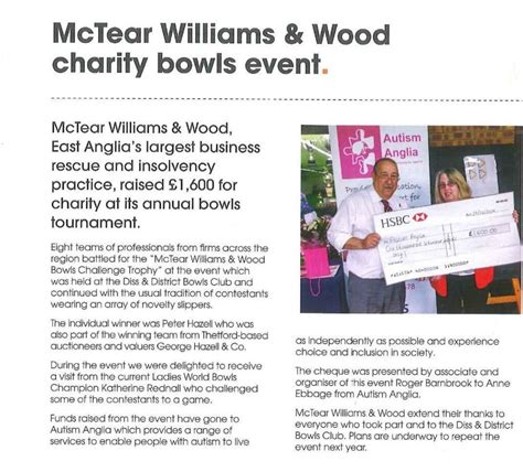 Mctear Williams And Wood Charity Bowls Event Mctear Williams And Wood