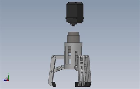 机器手气抓solidworks 2012模型图纸免费下载 懒石网