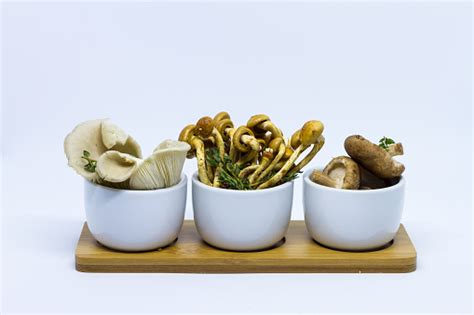 백 리 향과 계절 버섯 혼합물입니다 흰색 배경 화이트 그릇입니다 0명에 대한 스톡 사진 및 기타 이미지 0명 Boletus