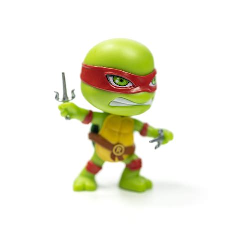 Feb238225 Tmnt Cheebee Raphael 3in Fig Previews World