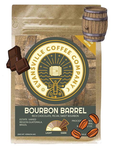 Bourbon Barrel Blend 20 Evansville Coffee Co