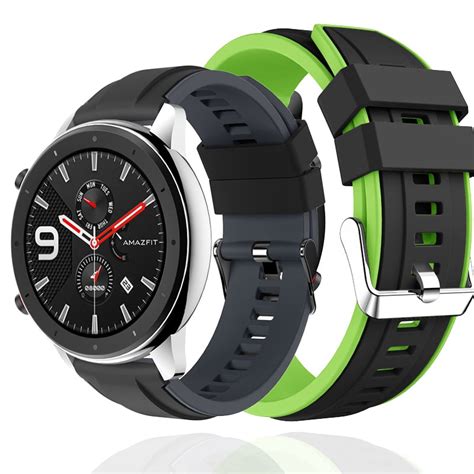華米 Amazfit Gtr 4 錶帶 硅膠 Amazfit Gtr 47mm 42mm 表带 蝦皮購物