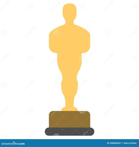 Oscar Trophy Icon Color Outline Vector | CartoonDealer.com #233140827