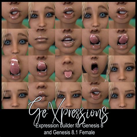 Gexpressions Expression Builder For Genesis 8 And 81 Female Daz Content By Causam3d
