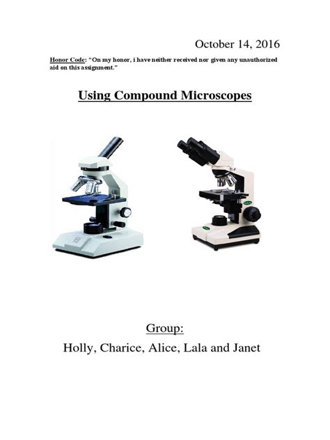 Lab Report Pdf Microscope Electron Microscope