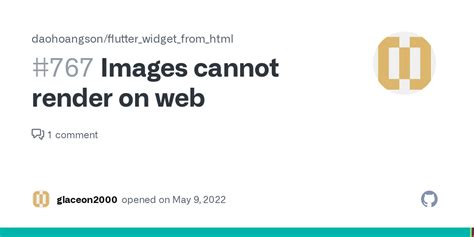 Images Cannot Render On Web Issue 767 Daohoangson Flutter Widget