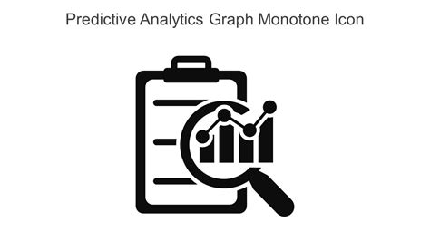 predictive analytics graph monotone icon in powerpoint pptx png and