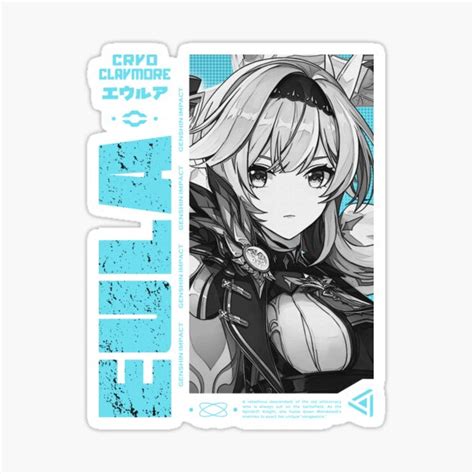 Eula Genshin Impact Sticker For Sale By Nivrowide Redbubble