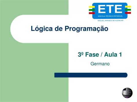 PPT Lógica de Programação PowerPoint Presentation free download ID