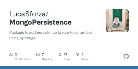 Github Lucasforzamongopersistence Package To Add Persistence To Your Telegram Bot Using Pymongo