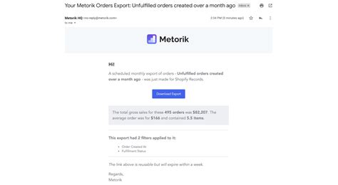 How To Export Orders From Shopify To A CSV Metorik