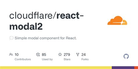 Github Cloudflarereact Modal2 Thoughtballoon Simple Modal Component For React