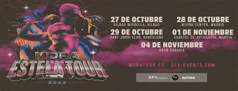 Gira Mora Estela Tour 2023 Comunidad Vivaticket España