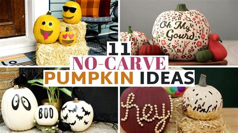 Halloween Pumpkin Decorating Ideas No Carving