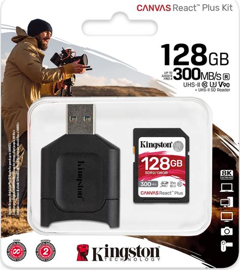 Kingston Canvas React Plus Sdxc Gb Class U V Uhs Ii Usb Reader Skroutz Gr