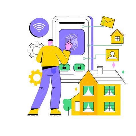 Premium Vector Access Control System Abstract Concept Vector Illustration