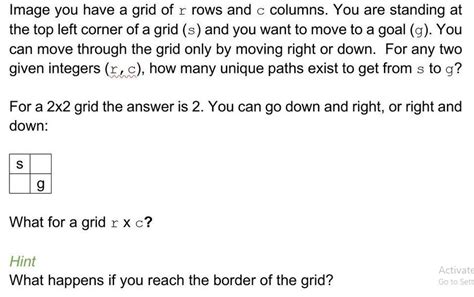 Solved Image You Have A Grid Of R Rows And C Col SolutionInn
