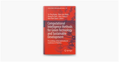 Computational Intelligence Methods For Green Technology And