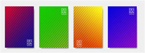 페이지 레이아웃 디자인의 다채로운 하프 톤 모양 커버 그라데이션이 있는 최소한의 현대적인 디자인 커버 동적 포스터 템플릿 추상선