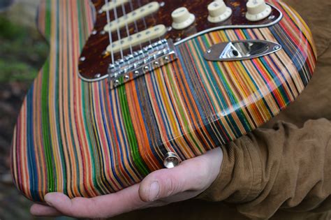 recycling used skateboards into a new guitar boing boing