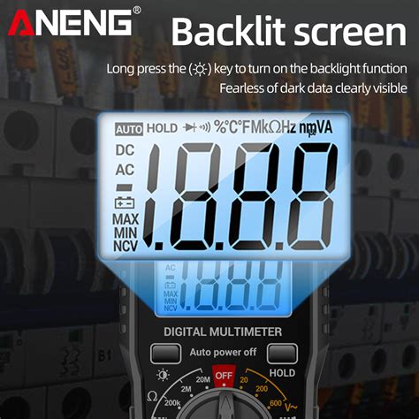 ANENG SZ Digital Multimeter High Accuracy DC AC Voltage Current Resistance Tester Auto