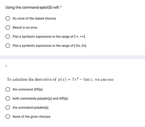 Solved Using The Command Eplots Will Do None Of The