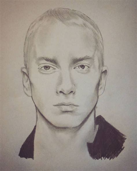 Very Rushed Job Of Eminem Drawing Sketch Pencil Eminem Slimshady