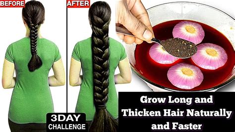 How To Grow Long And Thicken Hair Naturally And Faster Diy Powerful