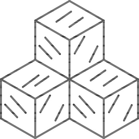 Ice Cubes Flat Icon In Black Stroke 24462117 Vector Art At Vecteezy