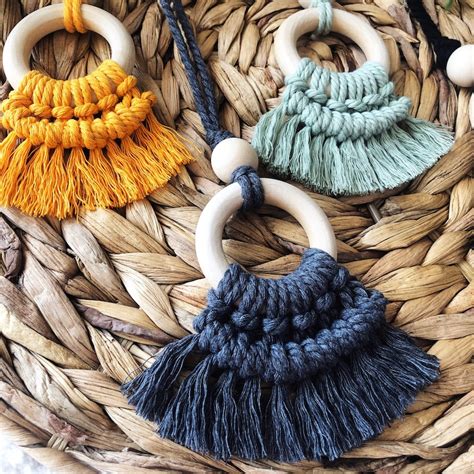 Macrame Car Diffuser Etsy Macrame Car Diffuser Etsy