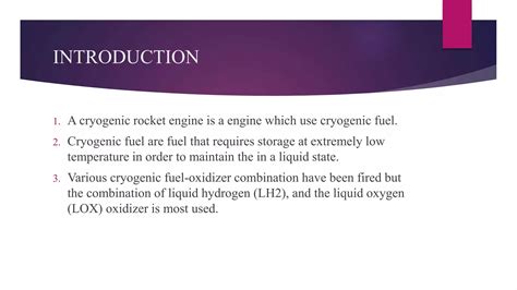 Cryogenic Rocket Engine Pptx