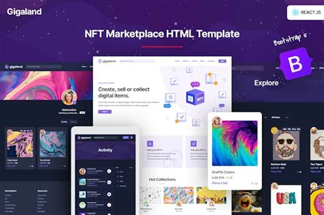Gigaland Nft Marketplace React Js Template Design Template Place