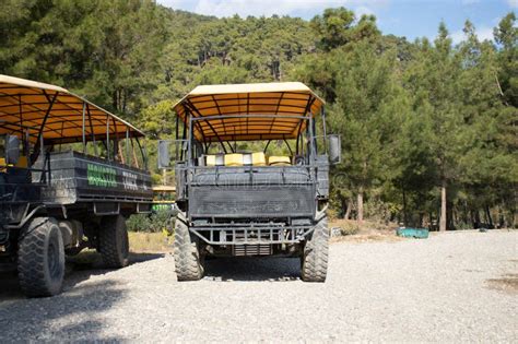 Jeep Safari Vehicles For Tourists Open Minibuses Editorial Photography