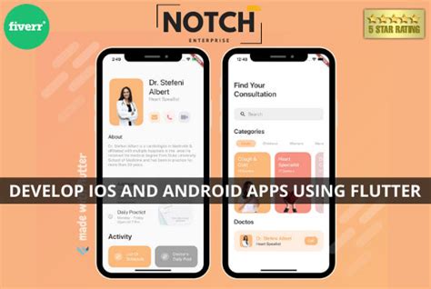 Do Mobile App Development For Android And Ios Using Flutter By